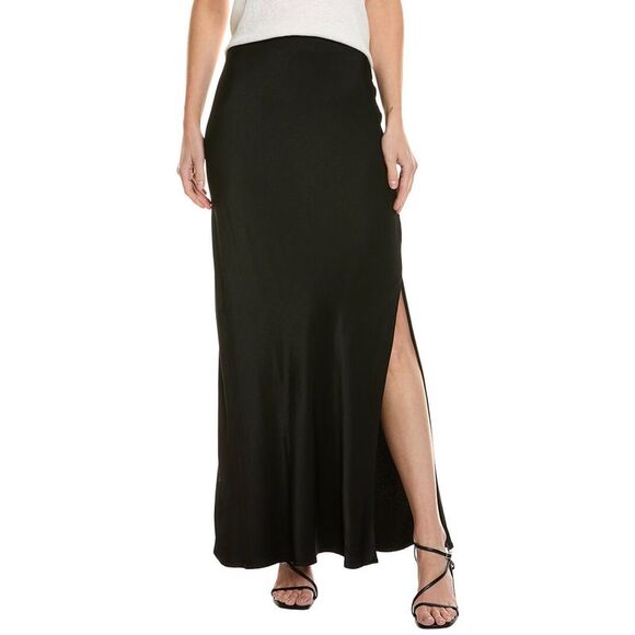 Bella Dahl | Skirts | Bella Dahl Womens Side Slit Bias Maxi Skirt Black ...